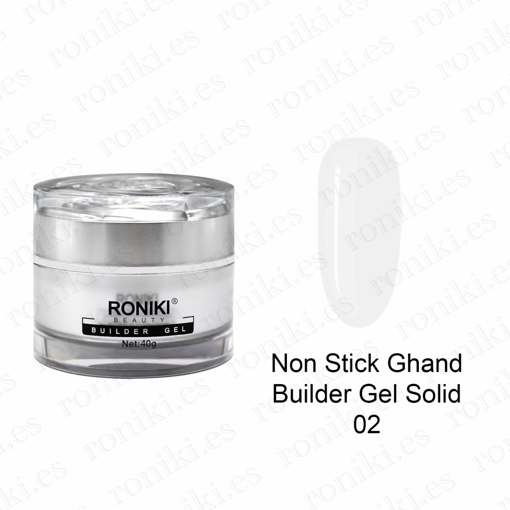 Solid Builder Gel Solido 40g White, RONIKI Professional. – Tri-Beauty