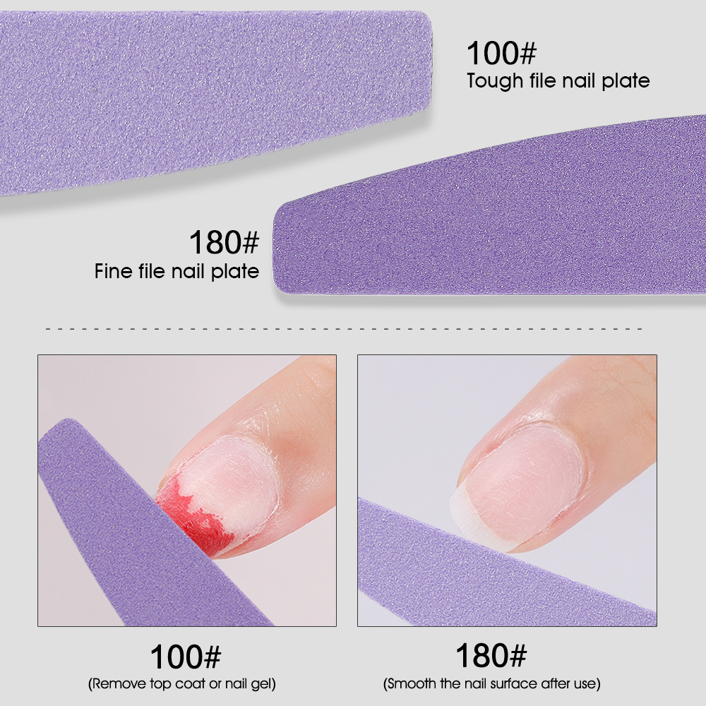 Base lima plastico media luna + buffer 100# + buffer 180#, Beautilux ...